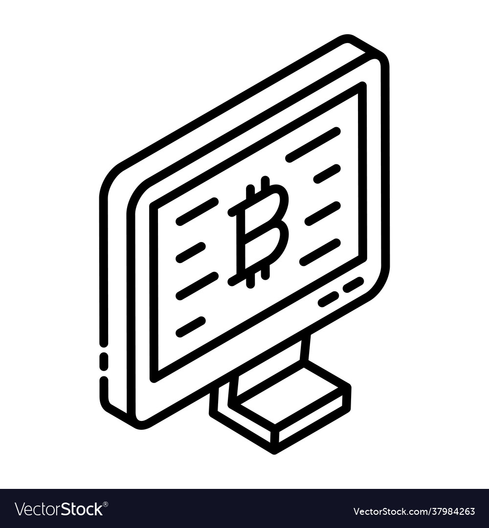 Bitcoin Royalty Free Vector Image - VectorStock