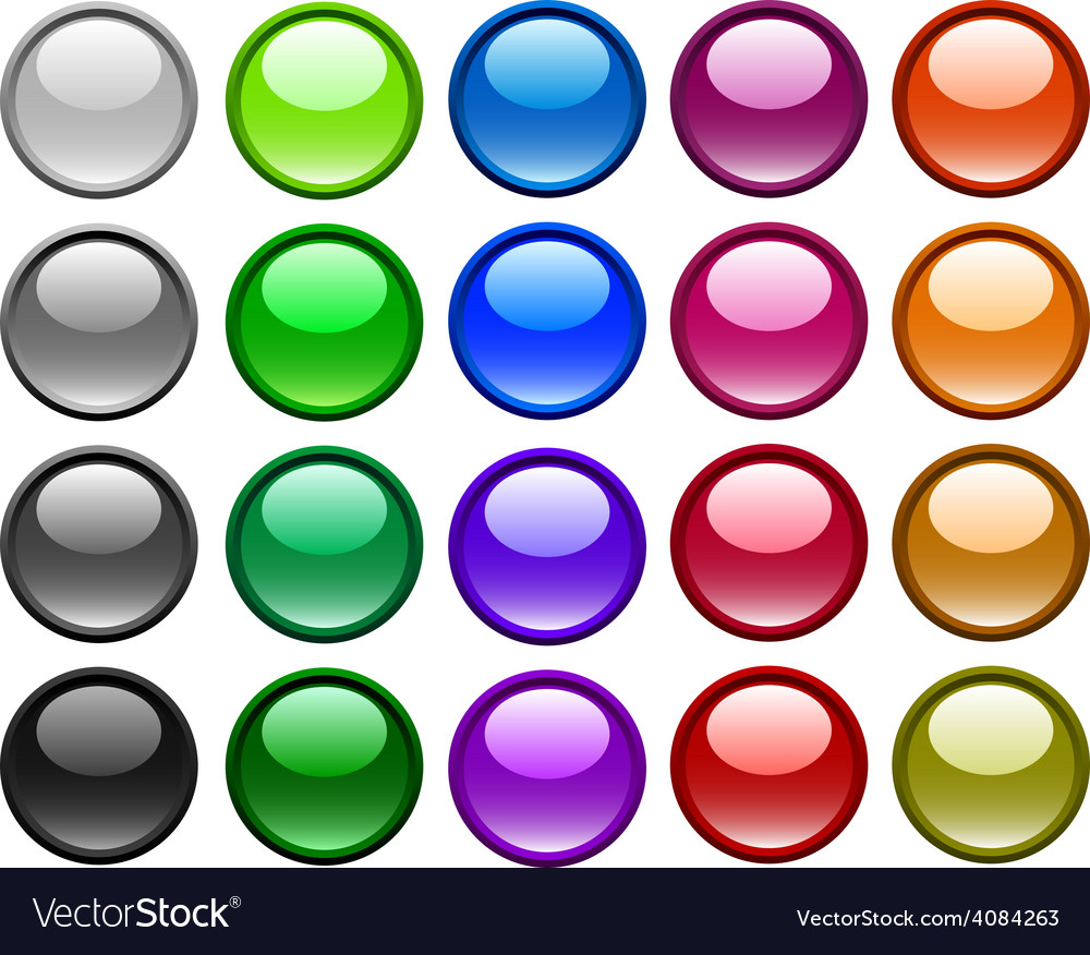 Buttons Royalty Free Vector Image - VectorStock