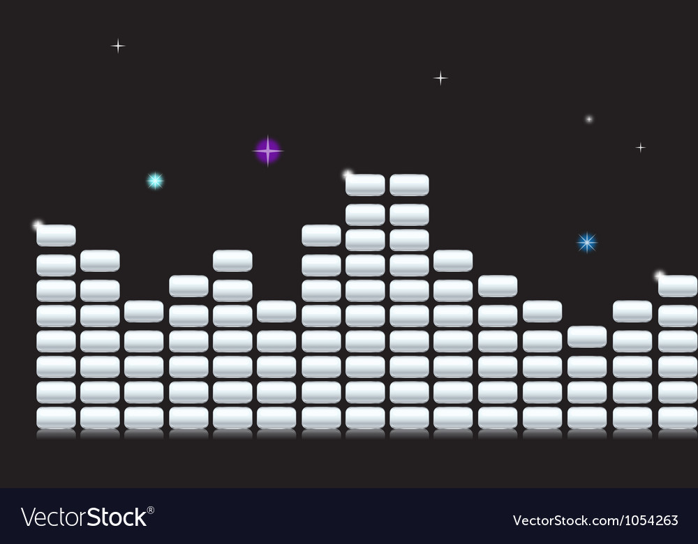 Digital equalizer Royalty Free Vector Image - VectorStock