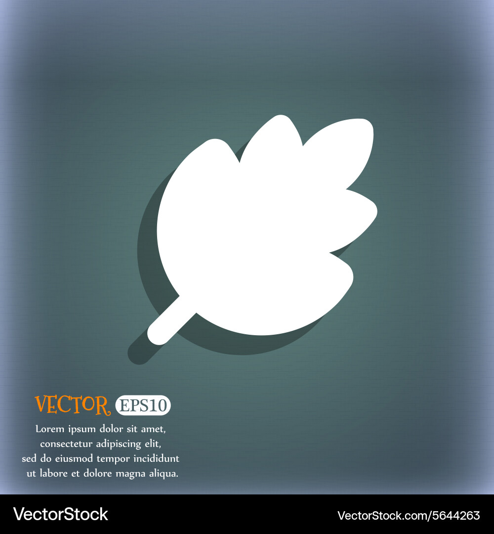 Leaf fresh natural product icon symbol Royalty Free Vector