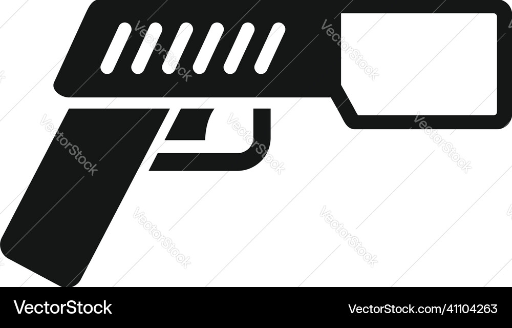 Lightning taser icon simple police stun Royalty Free Vector