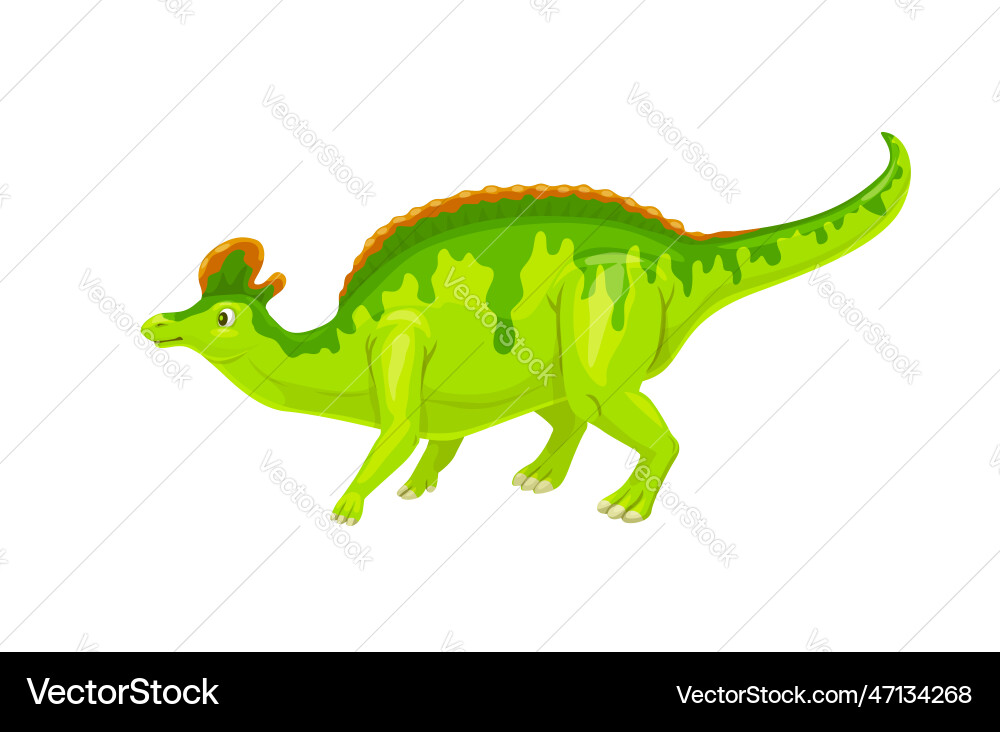 Cartoon brontosaurus dinosaur character Royalty Free Vector