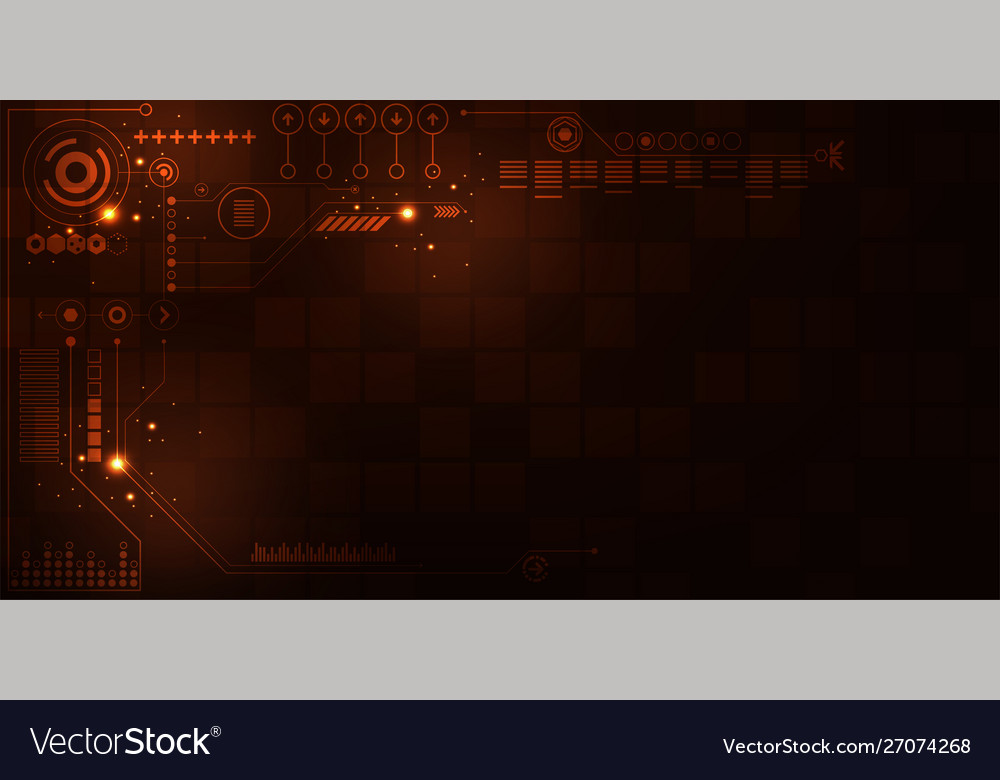 Interface and structure data calculation system Vector Image