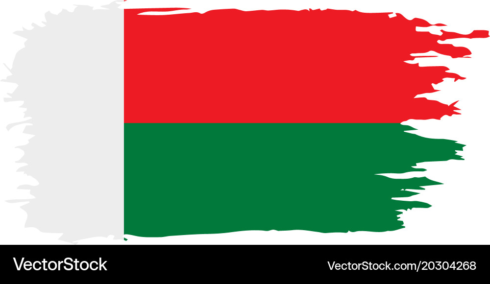 Madagascar flag Royalty Free Vector Image - VectorStock