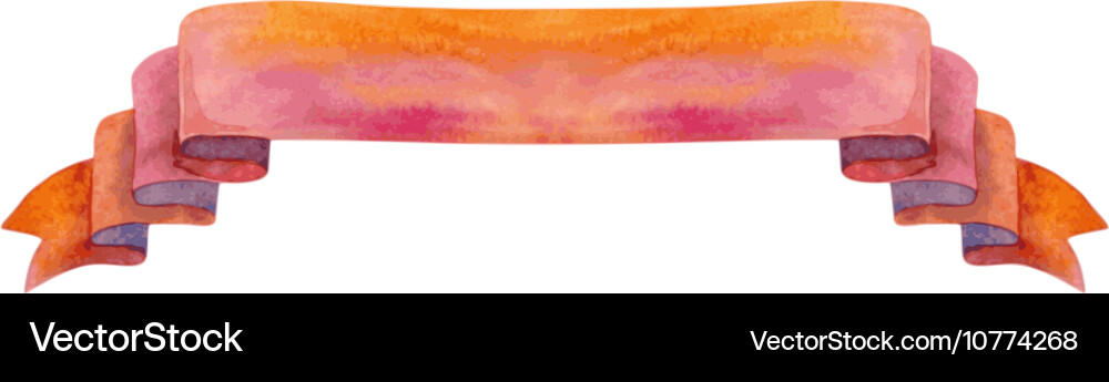 Watercolor red banner Royalty Free Vector Image