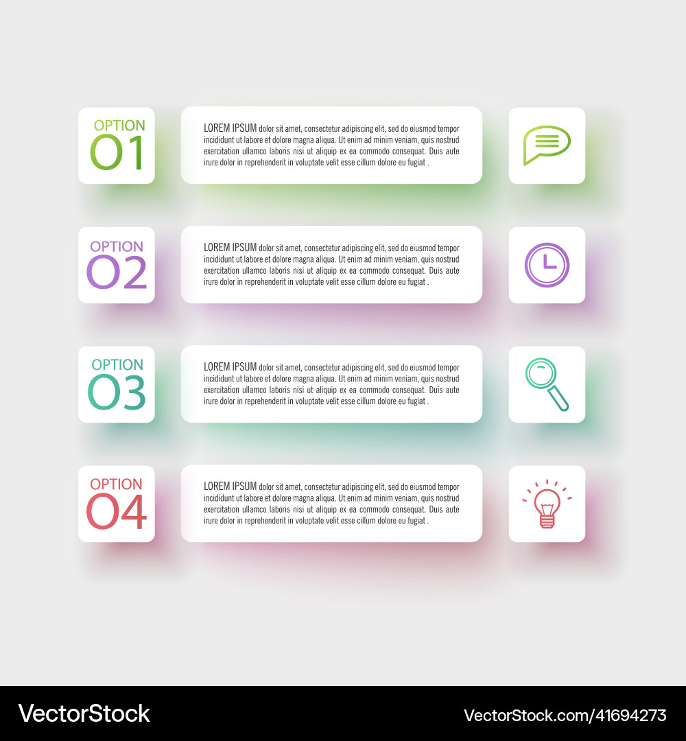 Business infographic template design with numbers Vector Image
