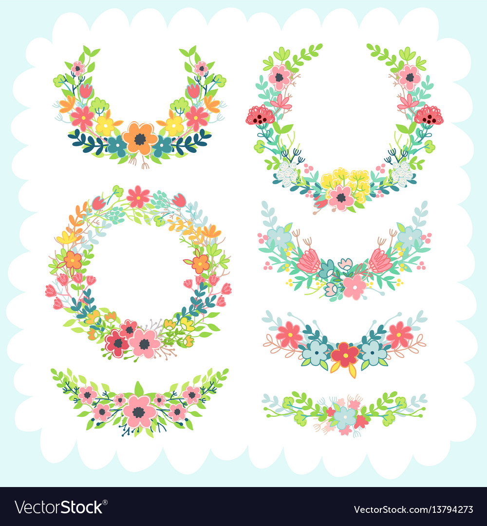 Doodles cute elements Royalty Free Vector Image