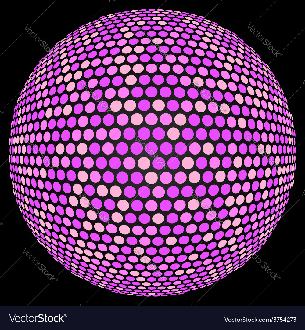 Dotted sphere Royalty Free Vector Image - VectorStock
