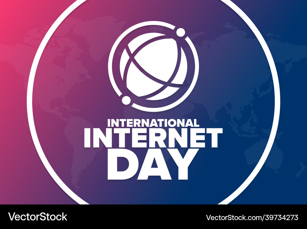 International internet day holiday concept Vector Image