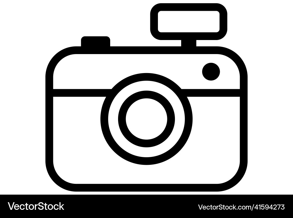 Photo camera icon camera symbol and video Vector Image
