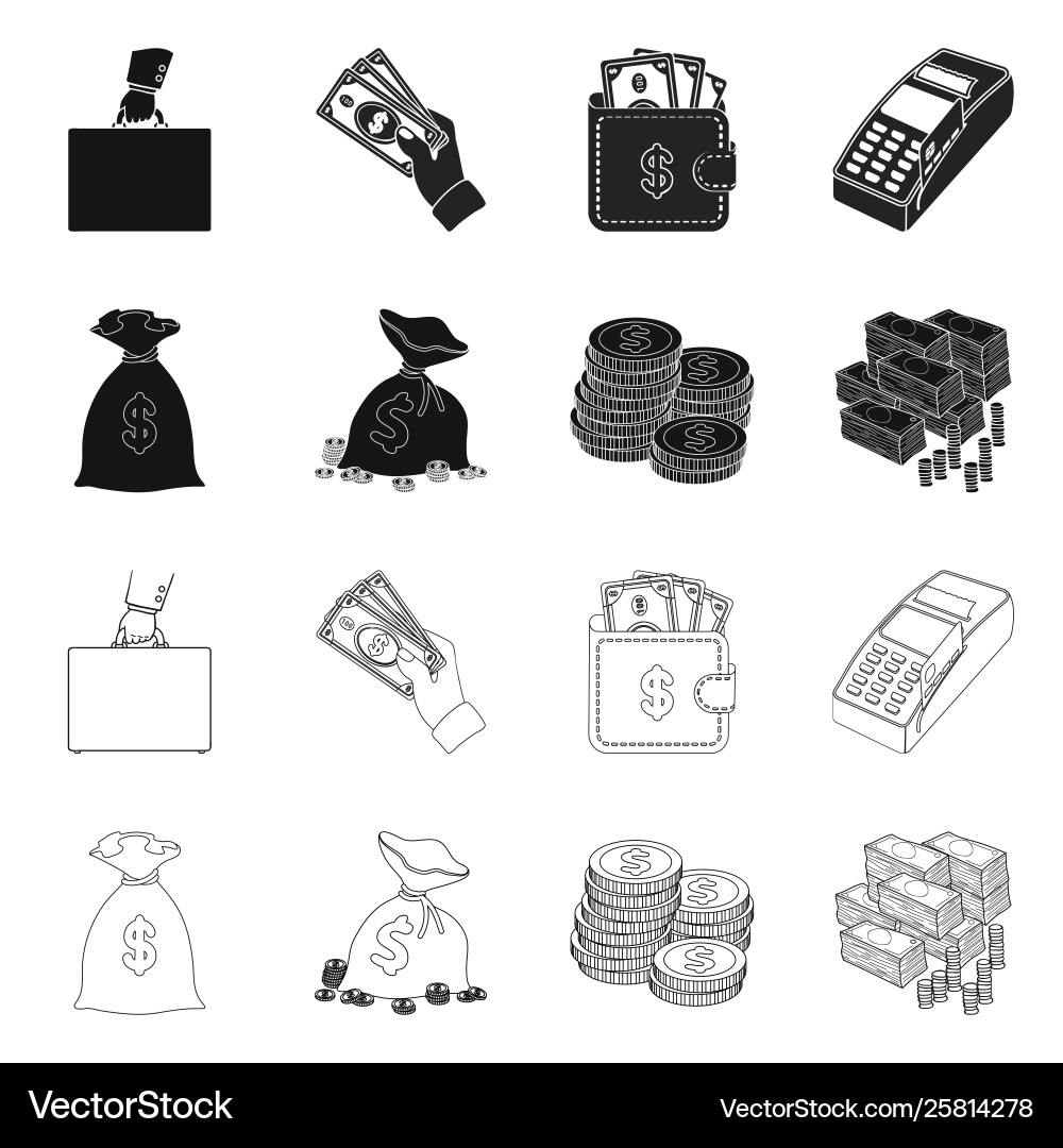 Design payment and loan logo collection Royalty Free Vector