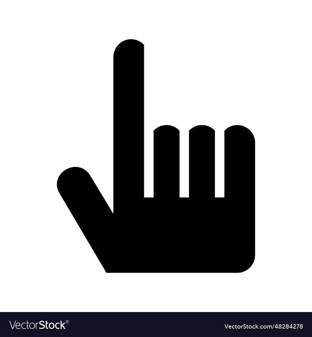 Pointing icon Royalty Free Vector Image - VectorStock