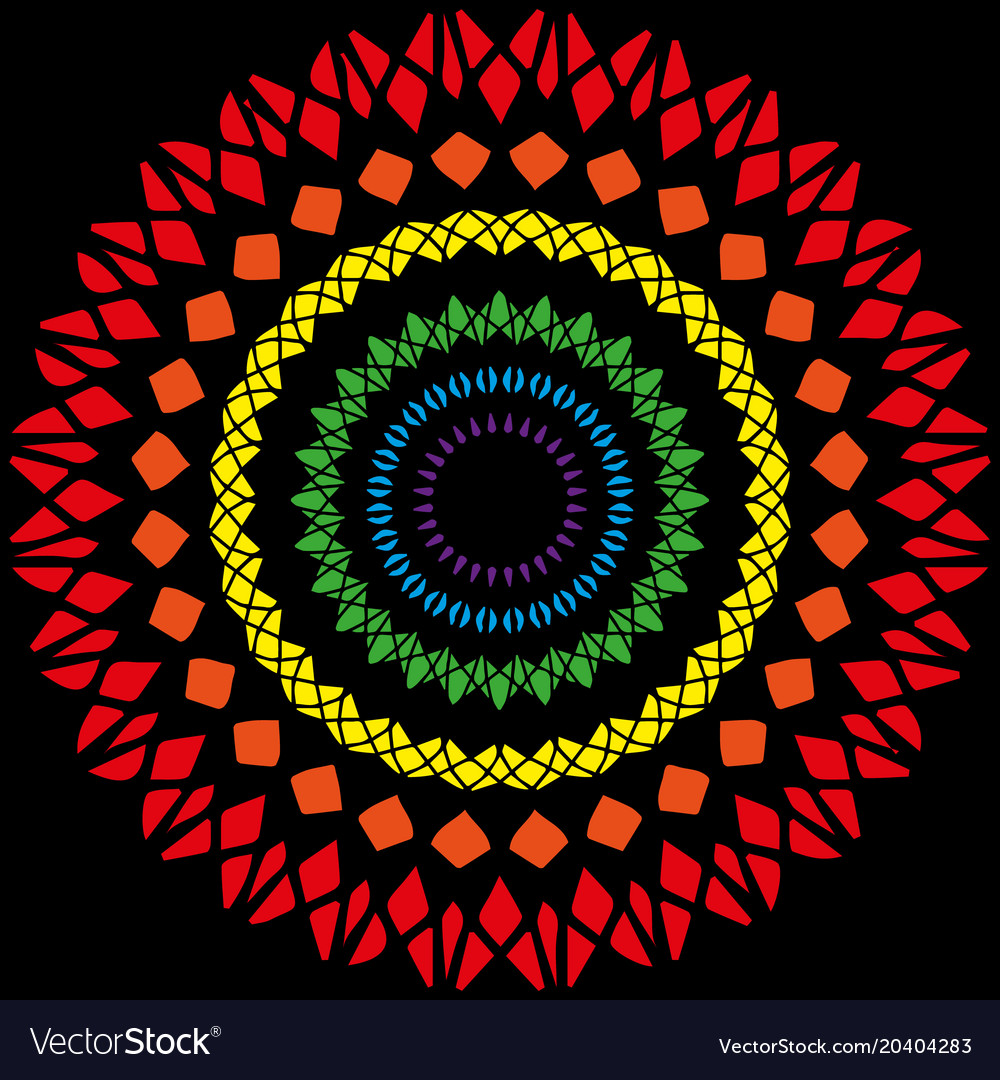 A set round frames different colors Royalty Free Vector