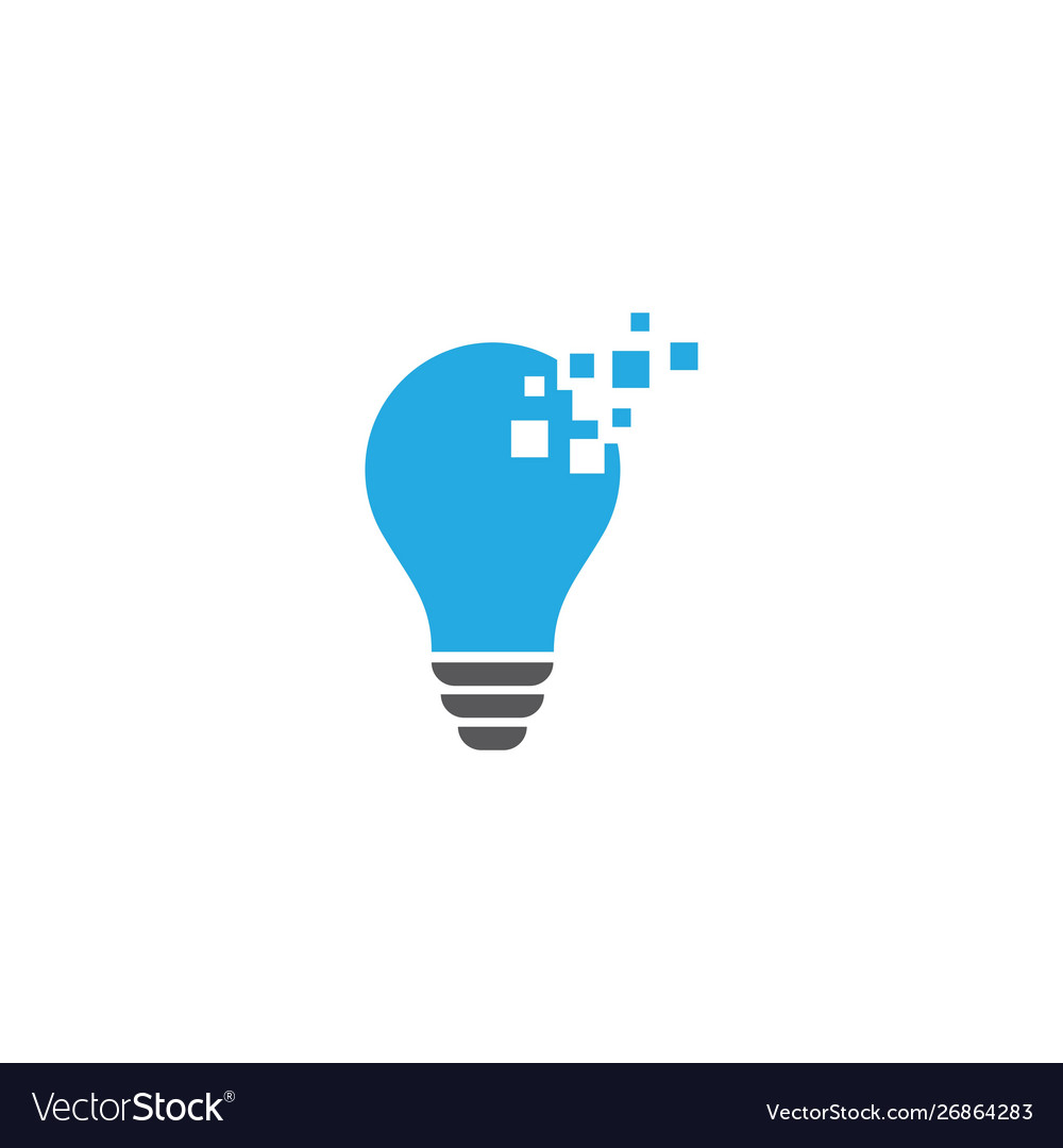 Bulb logo Royalty Free Vector Image - VectorStock