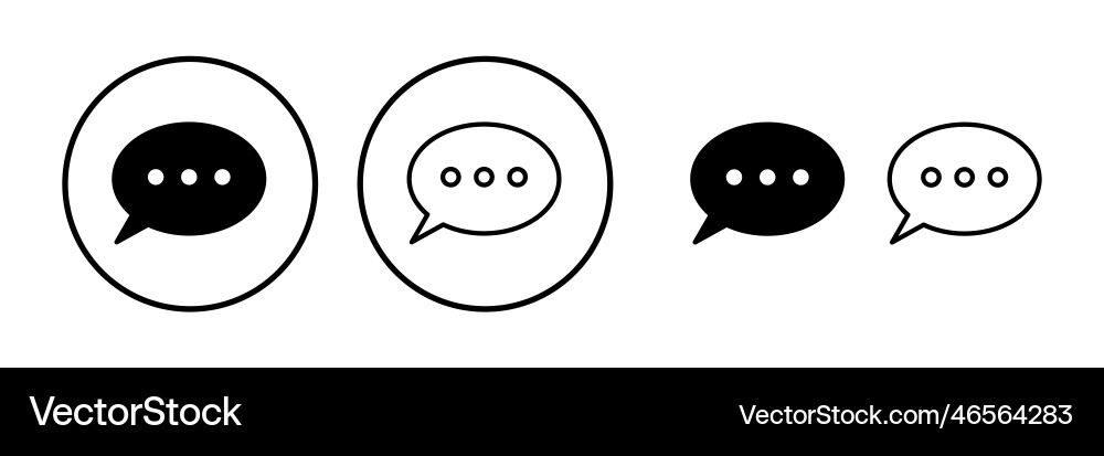 Chat icon icon in trendy flat style Royalty Free Vector