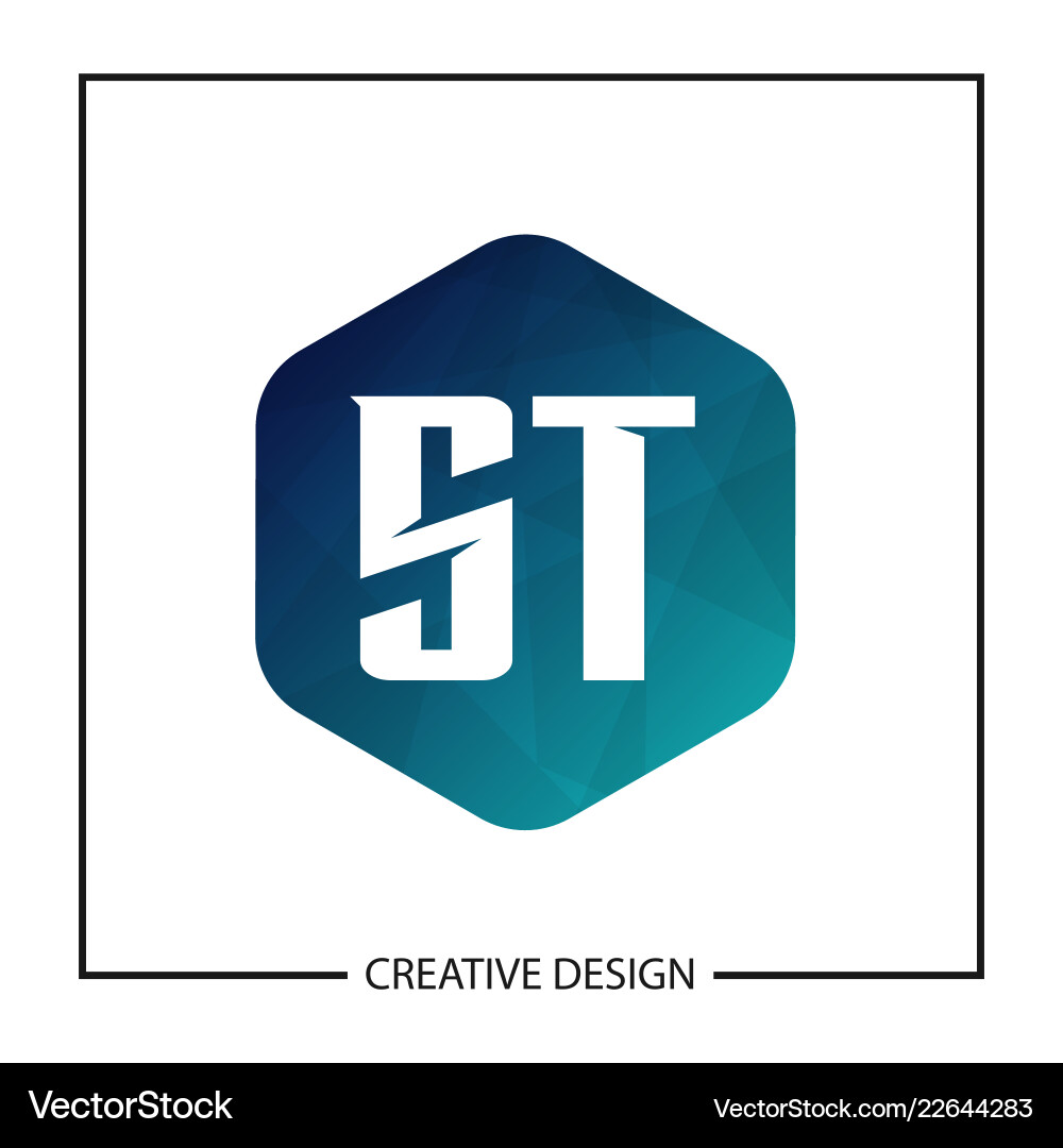 Initial letter st logo template design Royalty Free Vector