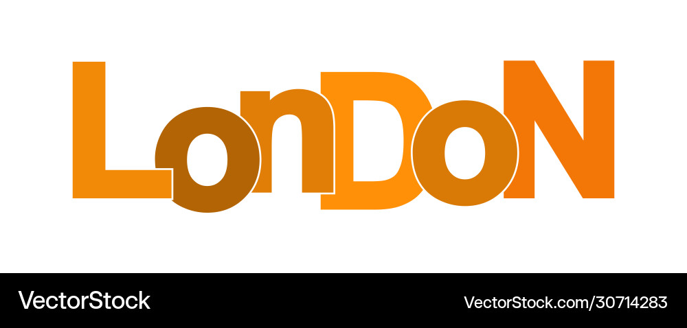 London banner with name capital Royalty Free Vector Image