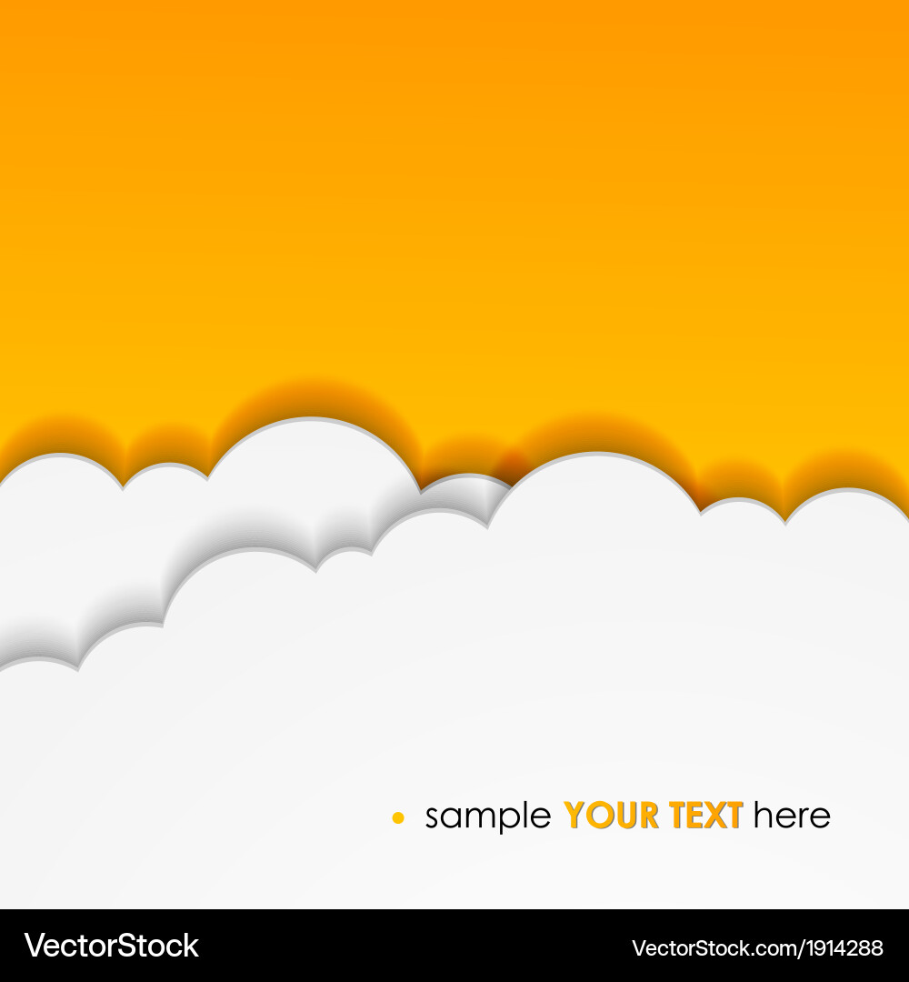 Abstract background composed of white paper clouds