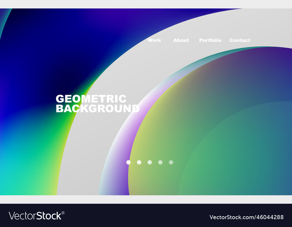 Abstract liquid background for your landing page Vector Image