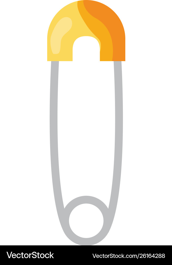 Baby pin icon on white background Royalty Free Vector Image