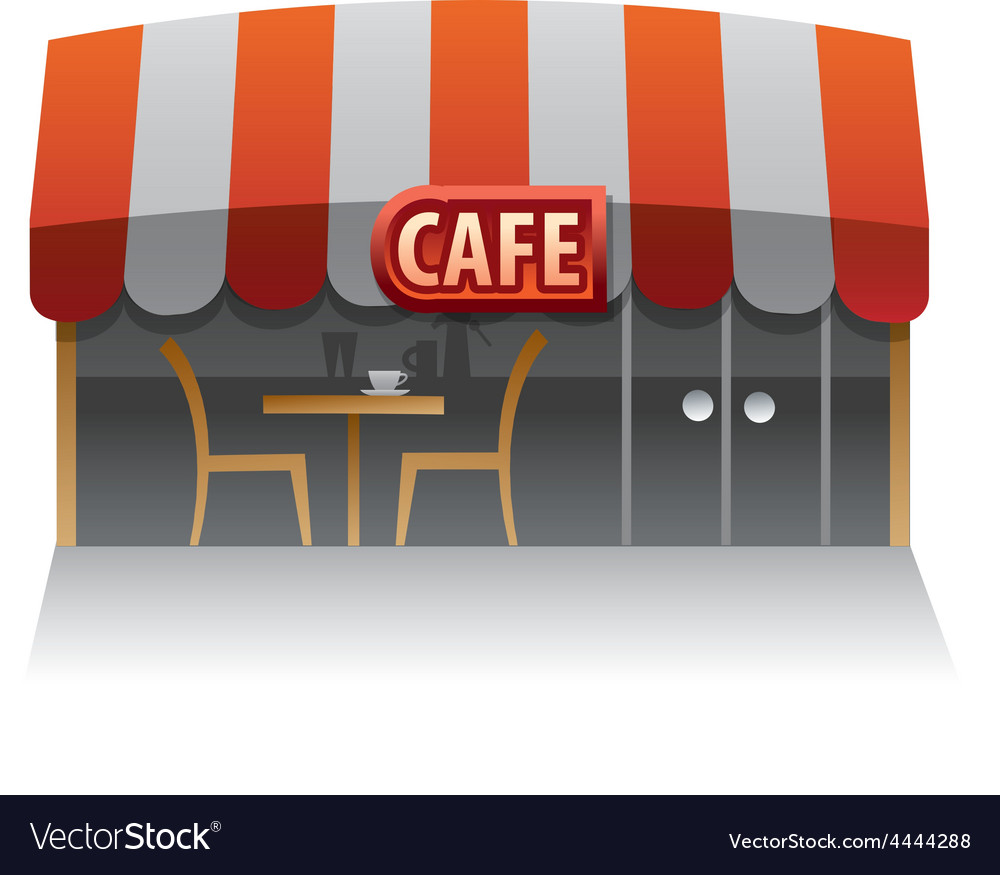 Cafe Royalty Free Vector Image - VectorStock