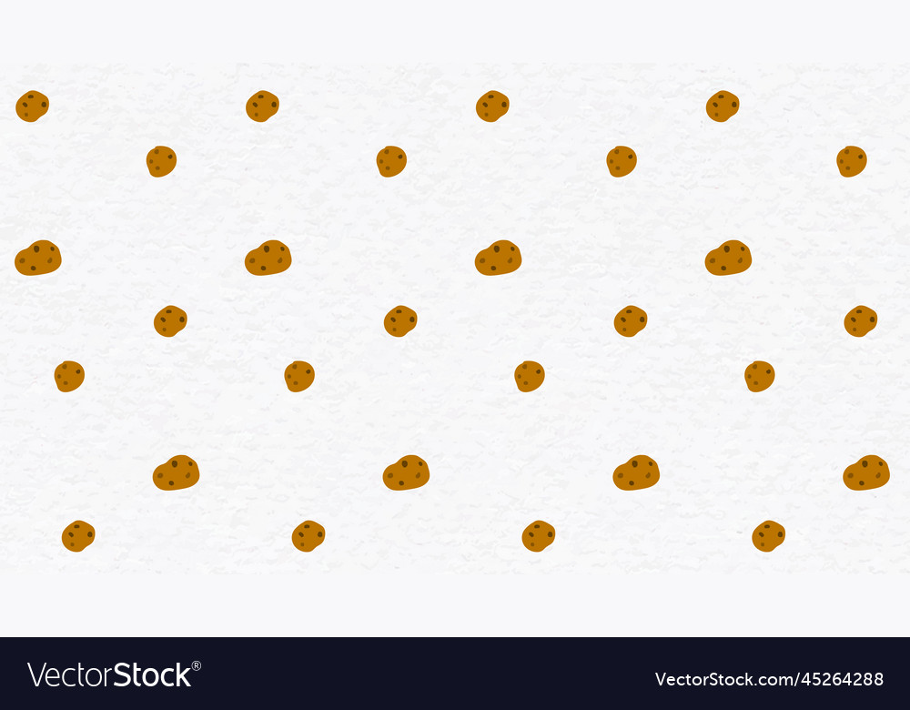 Cookie seamless pattern background Royalty Free Vector Image