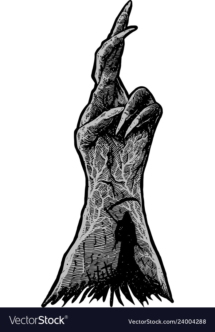 Dark hand Royalty Free Vector Image - VectorStock