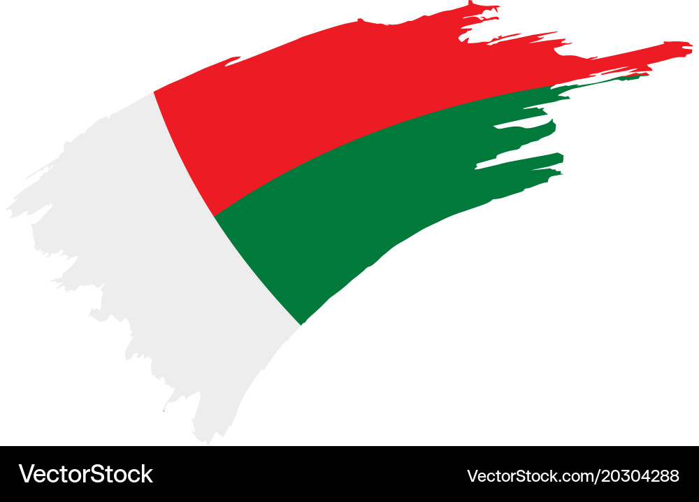 Madagascar flag Royalty Free Vector Image - VectorStock