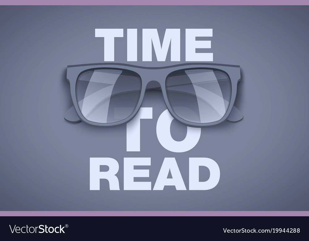 Time to read Royalty Free Vector Image - VectorStock