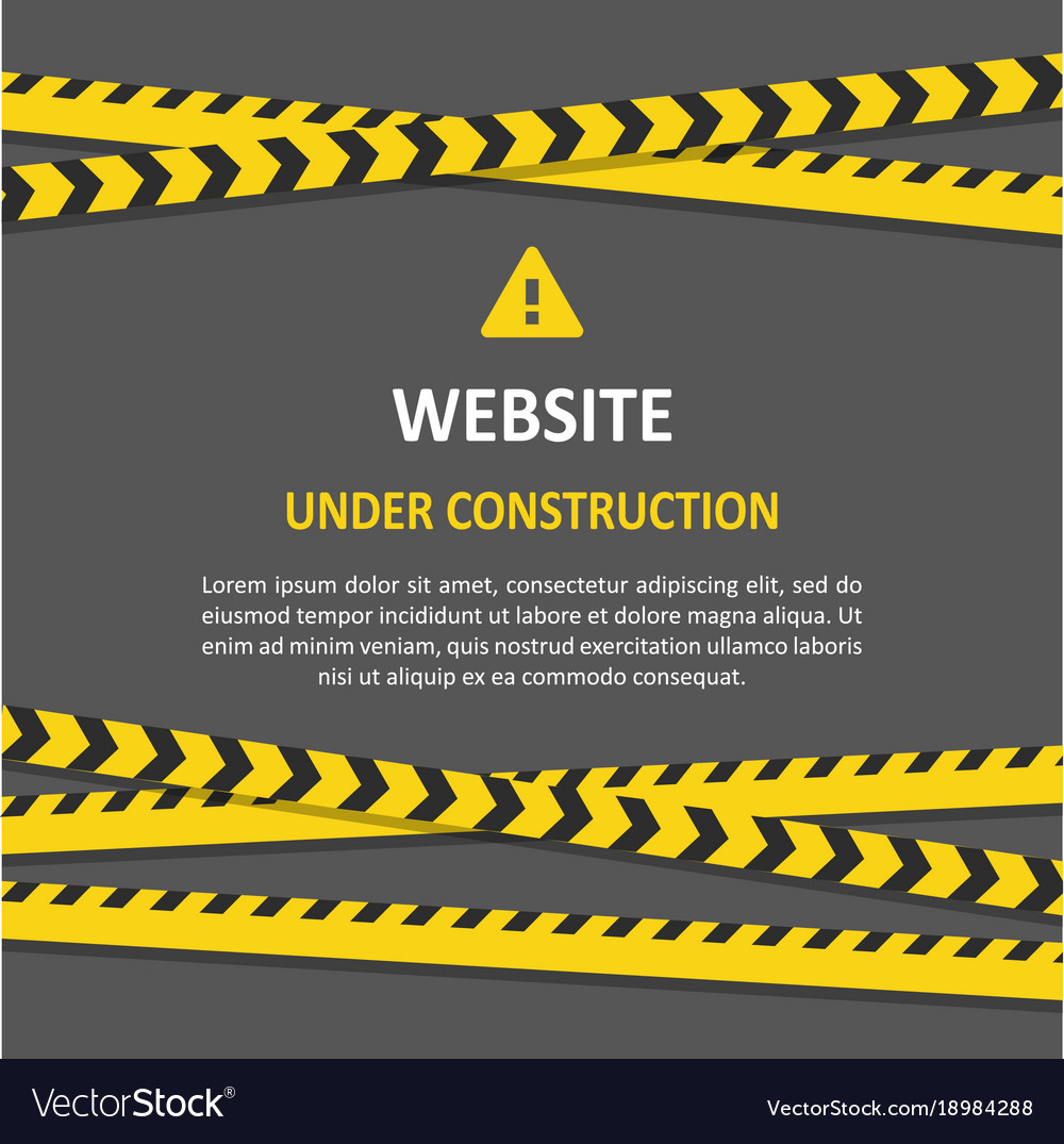 Under construction set Royalty Free Vector Image