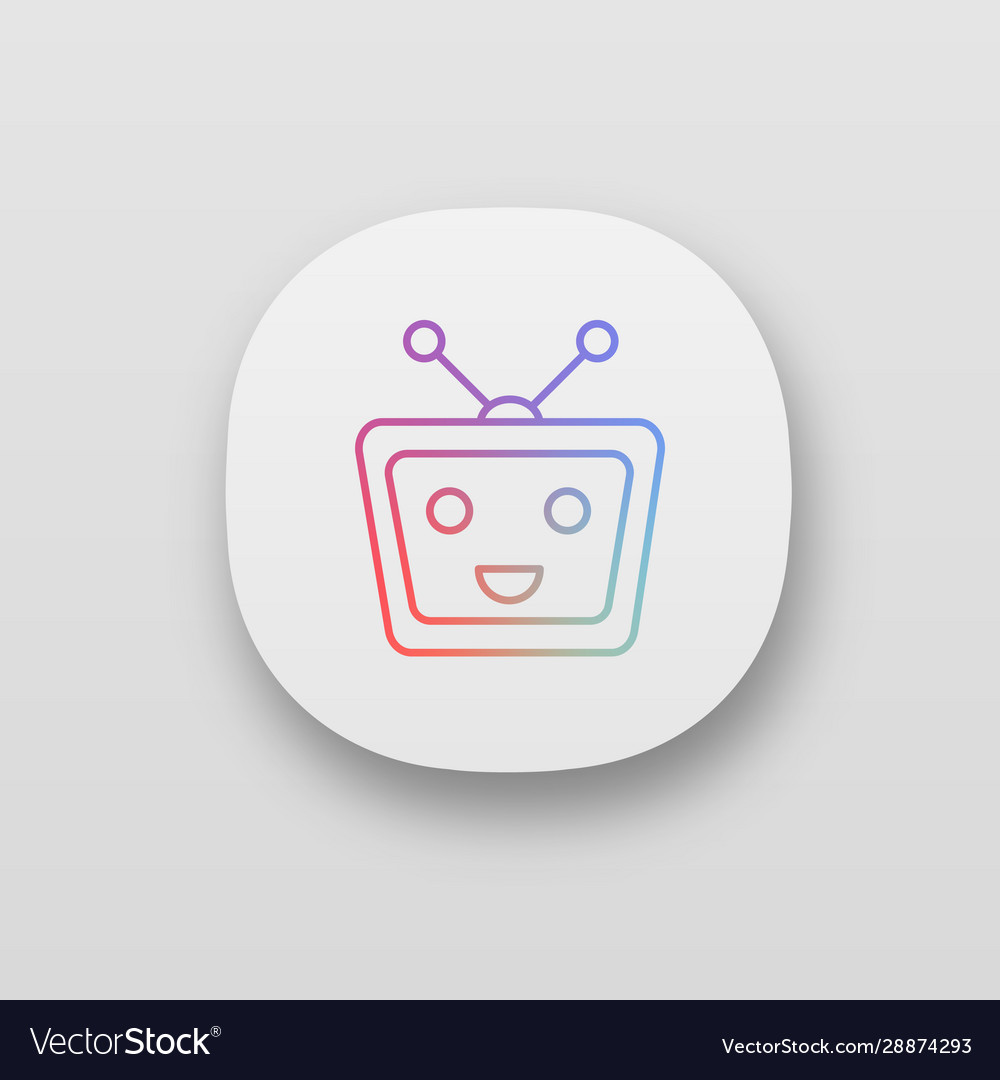 Chatbot app icon Royalty Free Vector Image - VectorStock