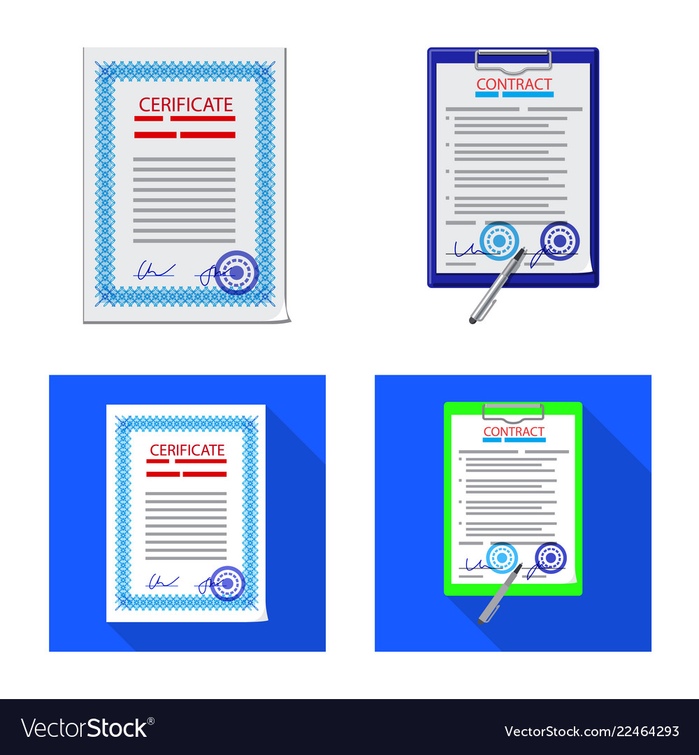 Isolated object of form and document logo Vector Image