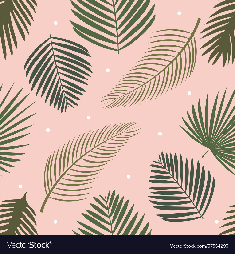 Palm seamless pattern Royalty Free Vector Image