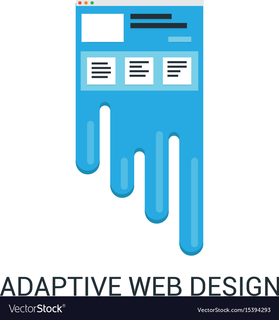 Responsive web design abstract Royalty Free Vector Image