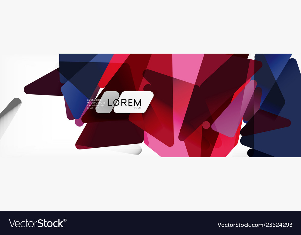 Science background abstract triangle pattern Vector Image