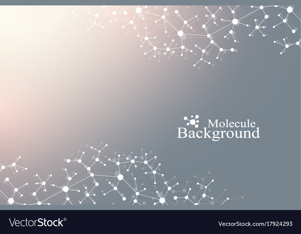 Scientific chemistry pattern structure molecule Vector Image