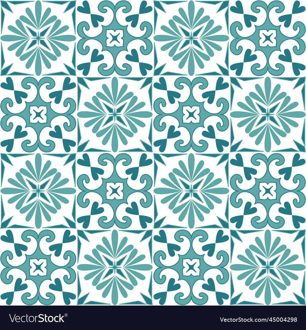 Ceramic tile mosaic in arabic moroccan style Vector Image