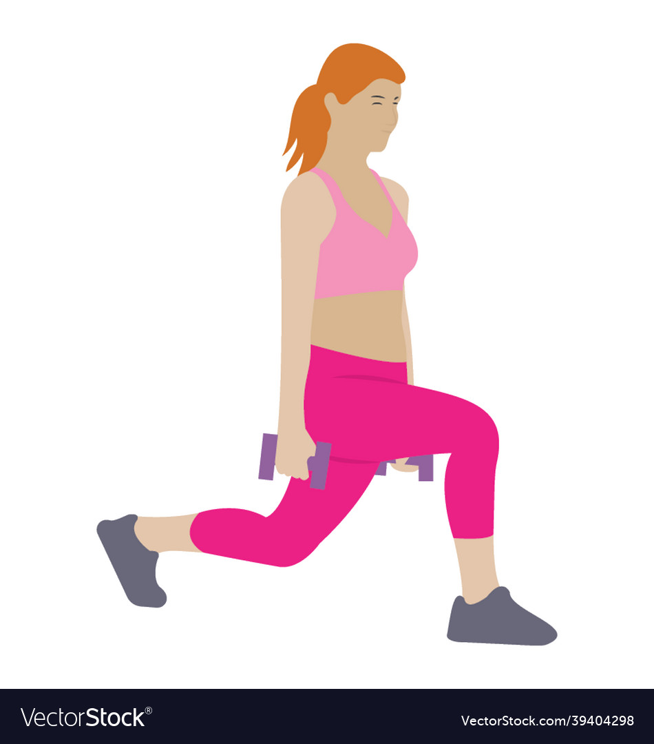 Dumbbells exercise Royalty Free Vector Image - VectorStock