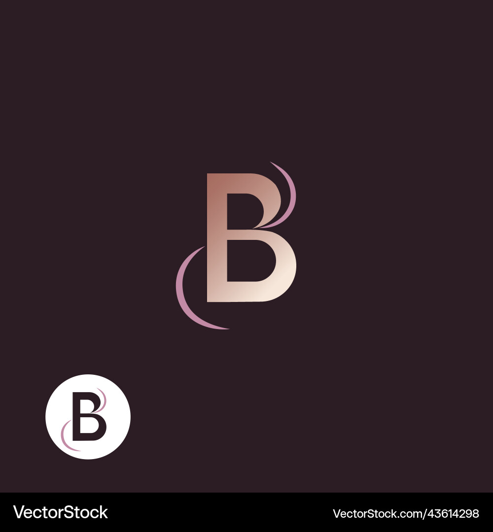 Elegant b logo designs b logo design concept Vector Image