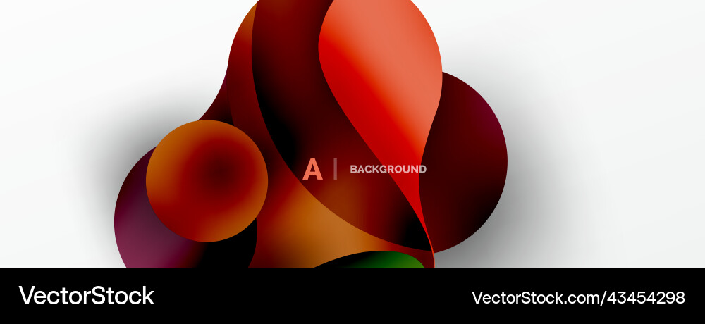 Flowing geometric shapes minimalist abstract Vector Image