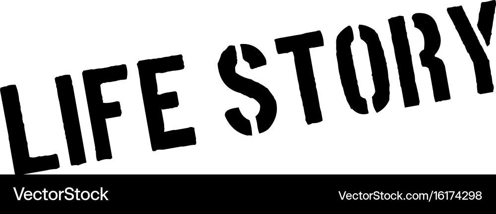 Life story rubber stamp Royalty Free Vector Image