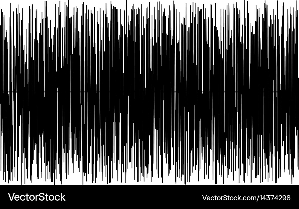 Sound wave on white background wave sign Vector Image