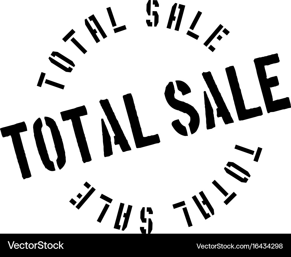 Total sale rubber stamp Royalty Free Vector Image