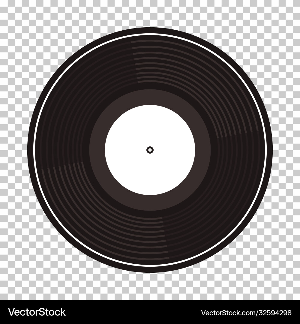 Vintage music vinyl disc design Royalty Free Vector Image