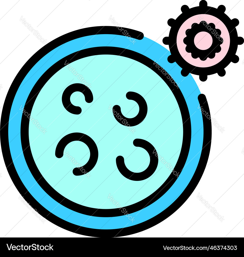 Covid test tool icon flat Royalty Free Vector Image