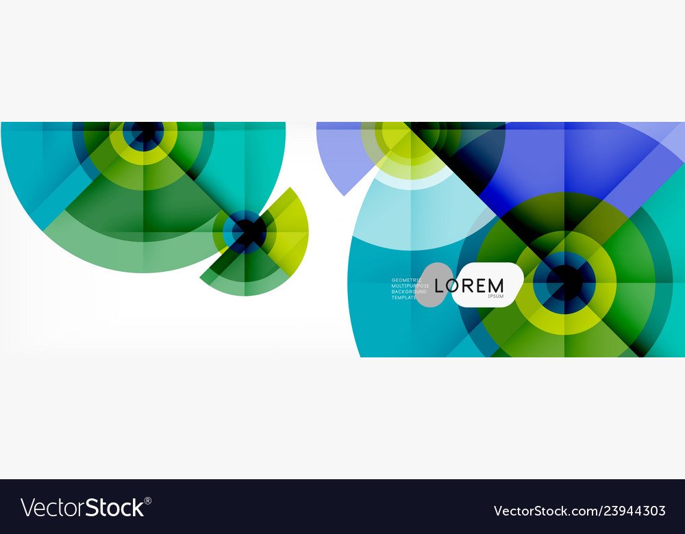 Geometric circle abstract background creative Vector Image