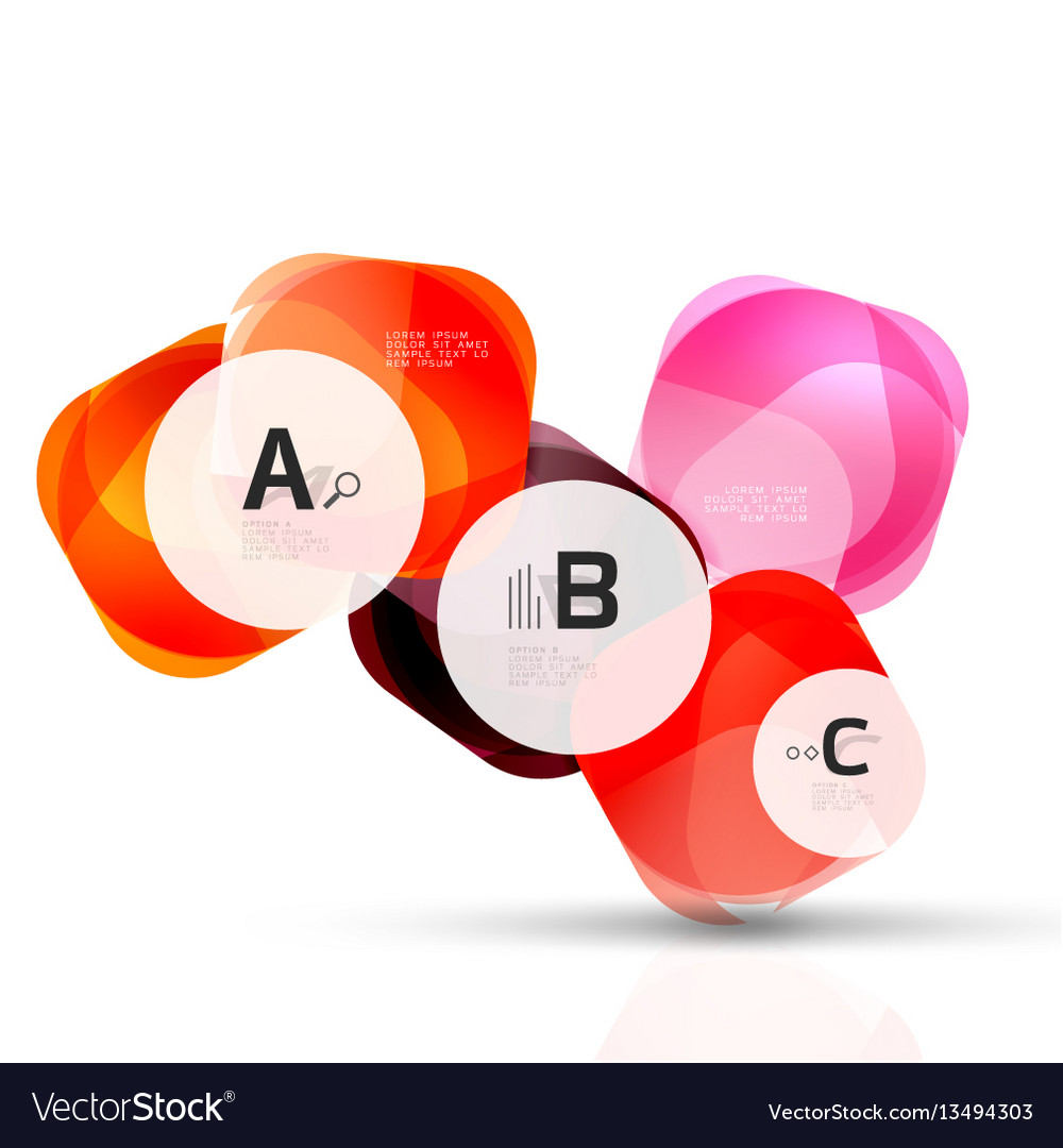 Glossy square elements Royalty Free Vector Image