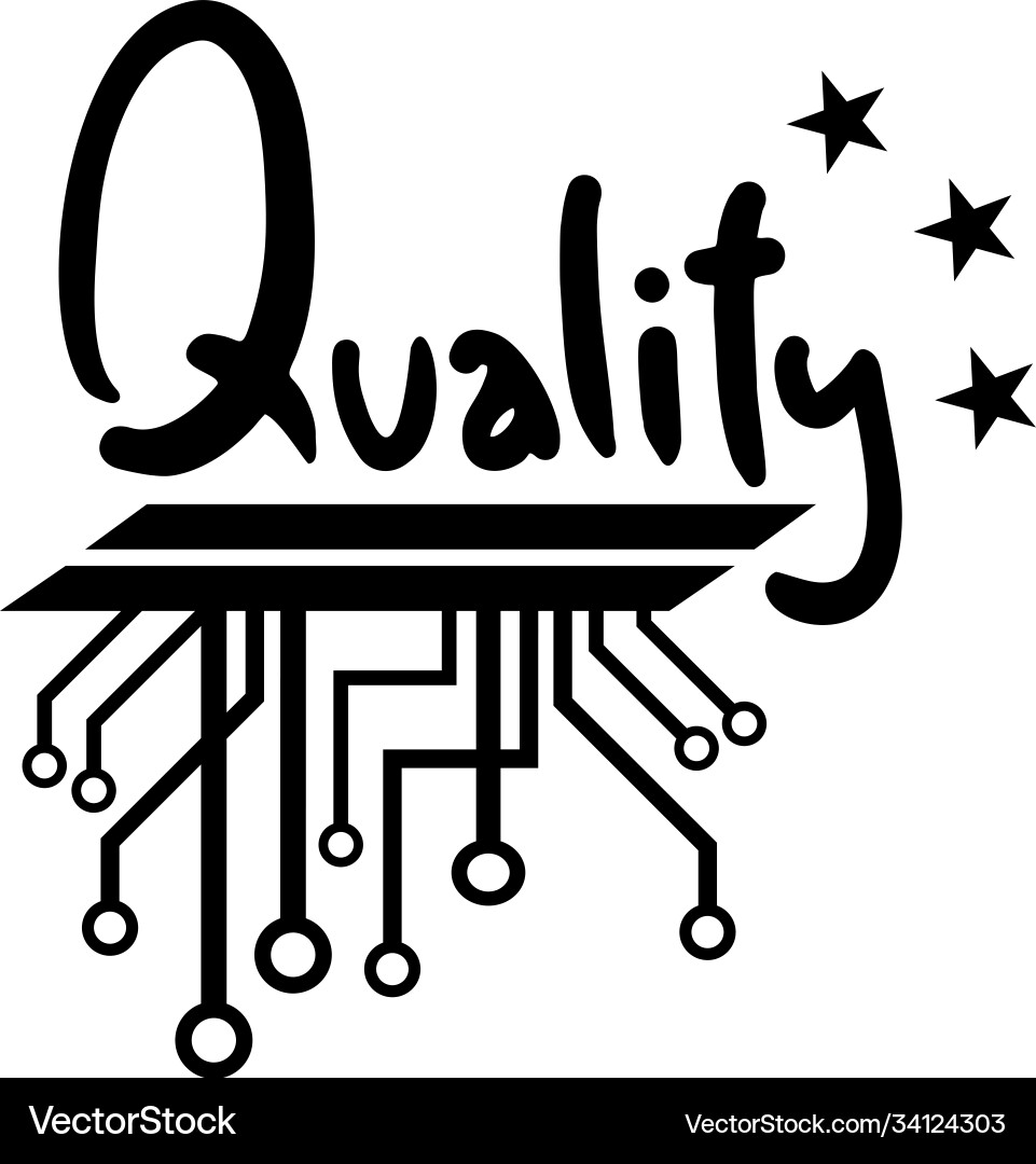 Icon quality Royalty Free Vector Image - VectorStock