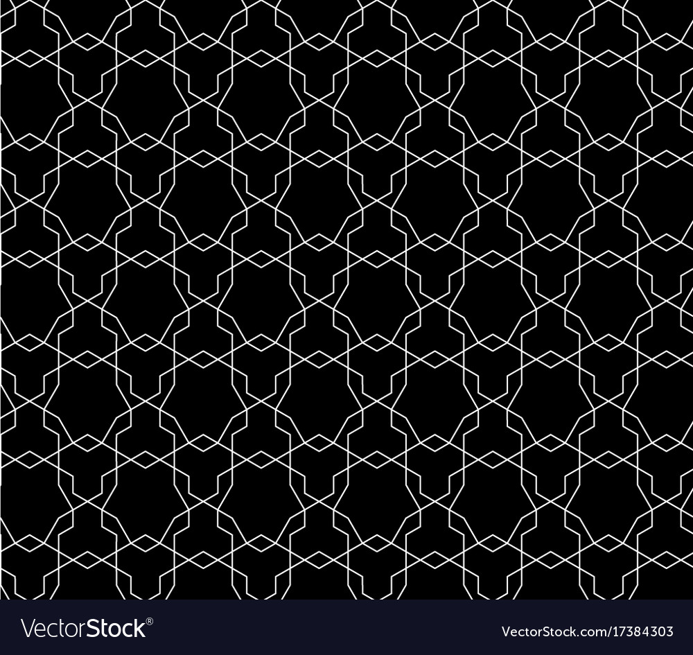 Seamless geometric pattern with editable Vector Image