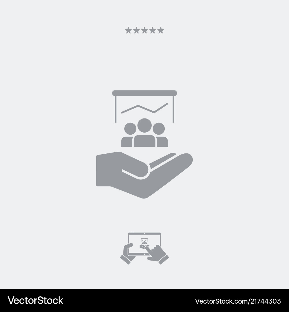 Service offer - financial conferences minimal Vector Image